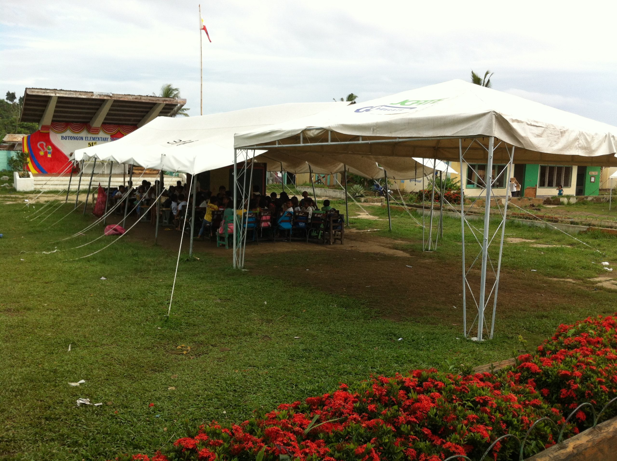 School in a tent