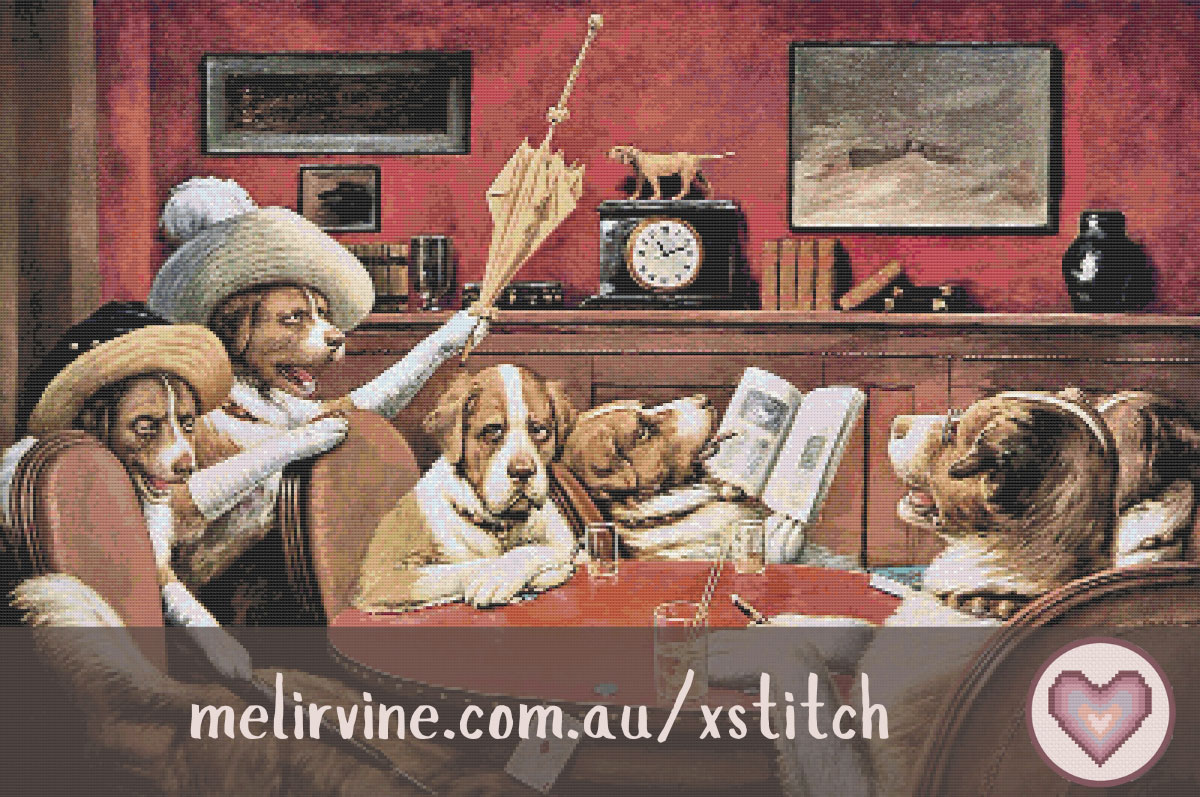 Sitting Up With a Sick Friend Cross Stitch > Downloadable PDF